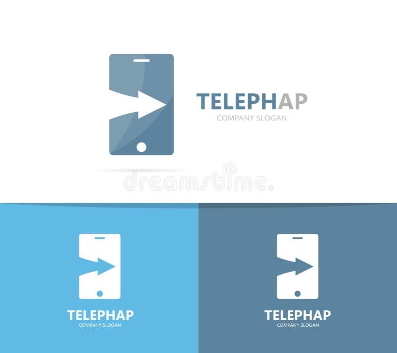 Vector Fast Smart Phone Logo Combination. Speed Mobile Symbol or Icon ...