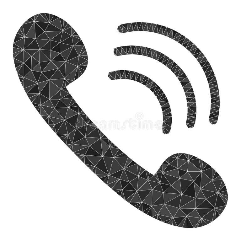 Vector Phone Call Triangle Filled Icon Stock Vector - Illustration of ...