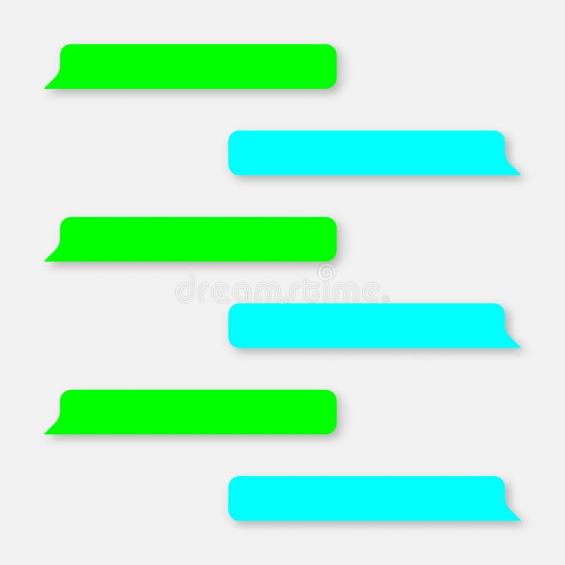 Vector Phone Chat Bubbles. Sms Messages Stock Illustration ...