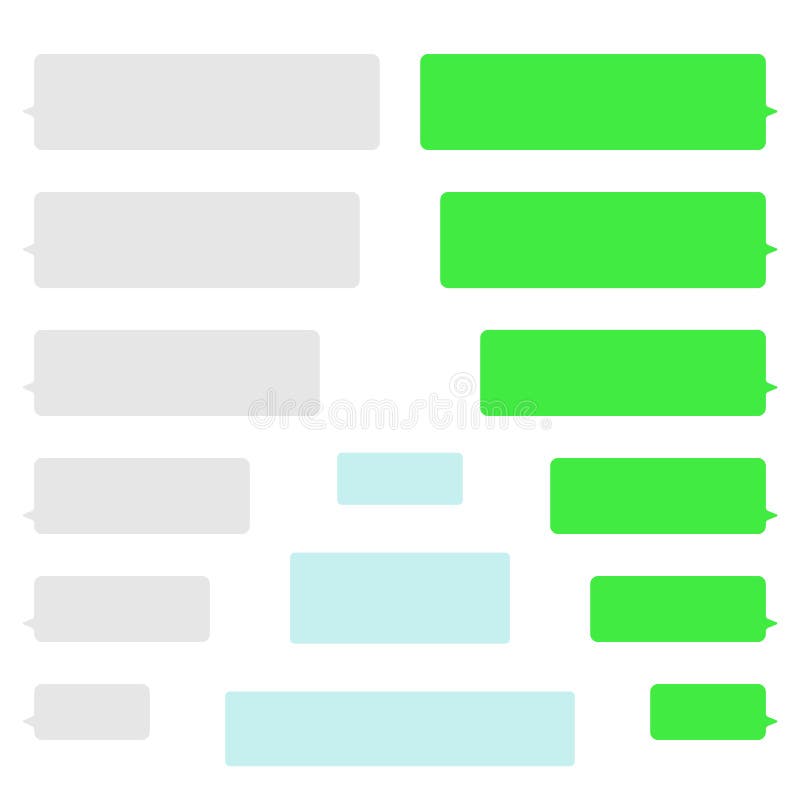 Message Bubbles Chat Vector Icons. Vector Deign Template of Message ... Message Bubbles Chat Vector Icons. Vector Deign Template of Message ...