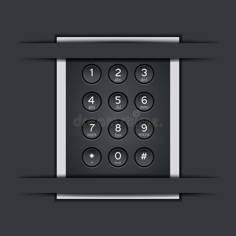 Vector Phone Keypad Background. Eps10 Stock Illustration - Illustration ...