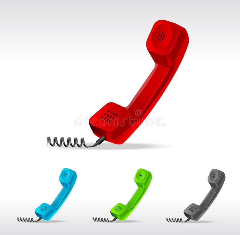 Vector phone receiver stock vector. Illustration of connection - 28526351