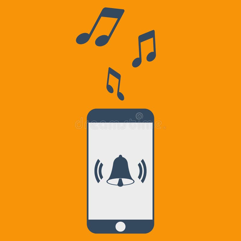 Vector phone ring flat stock vector. Illustration of communication ...