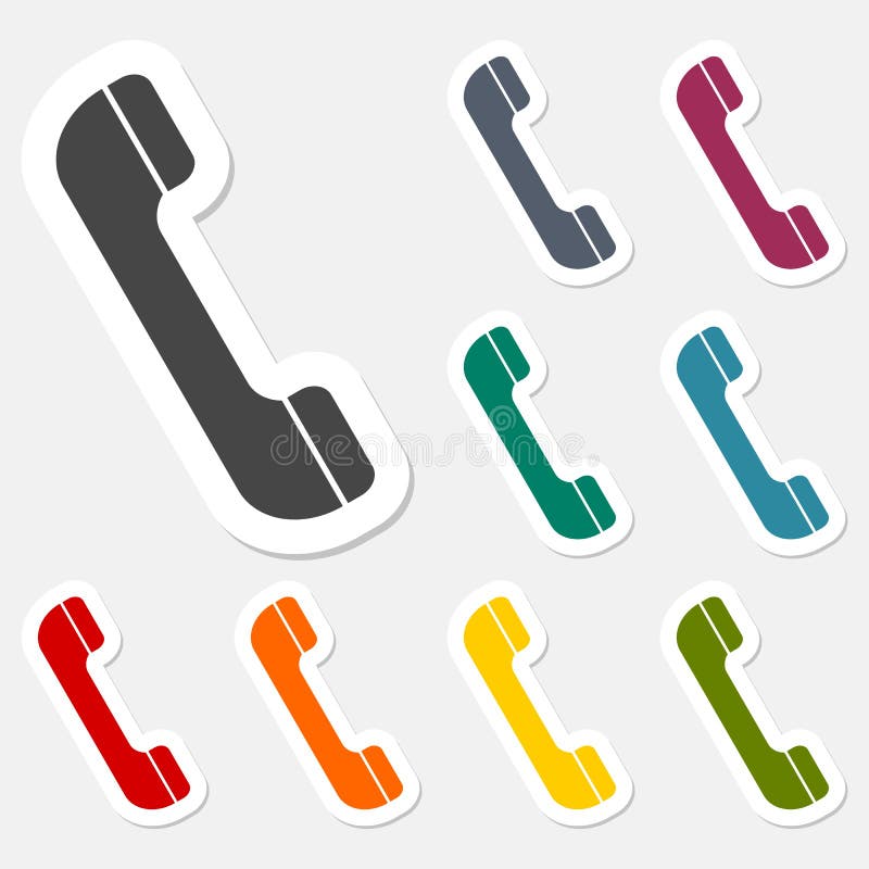 Vector phone stickers stock vector. Illustration of border - 83732174