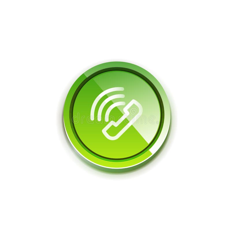 Vector Phone Support Web Button Stock Vector - Illustration of contact ...