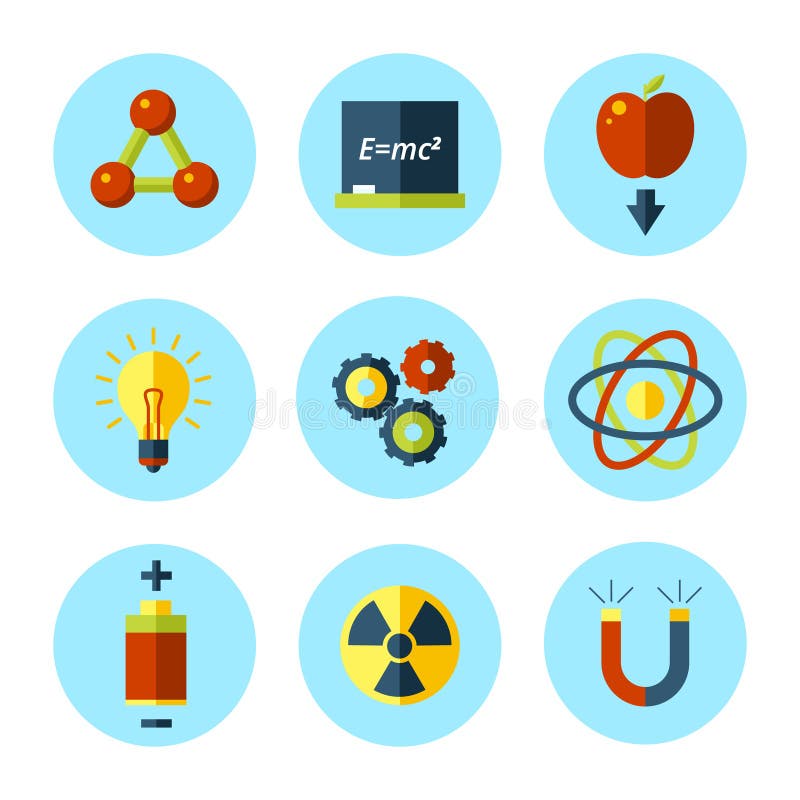 Physics icon stock vector. Illustration of experiment - 55110412