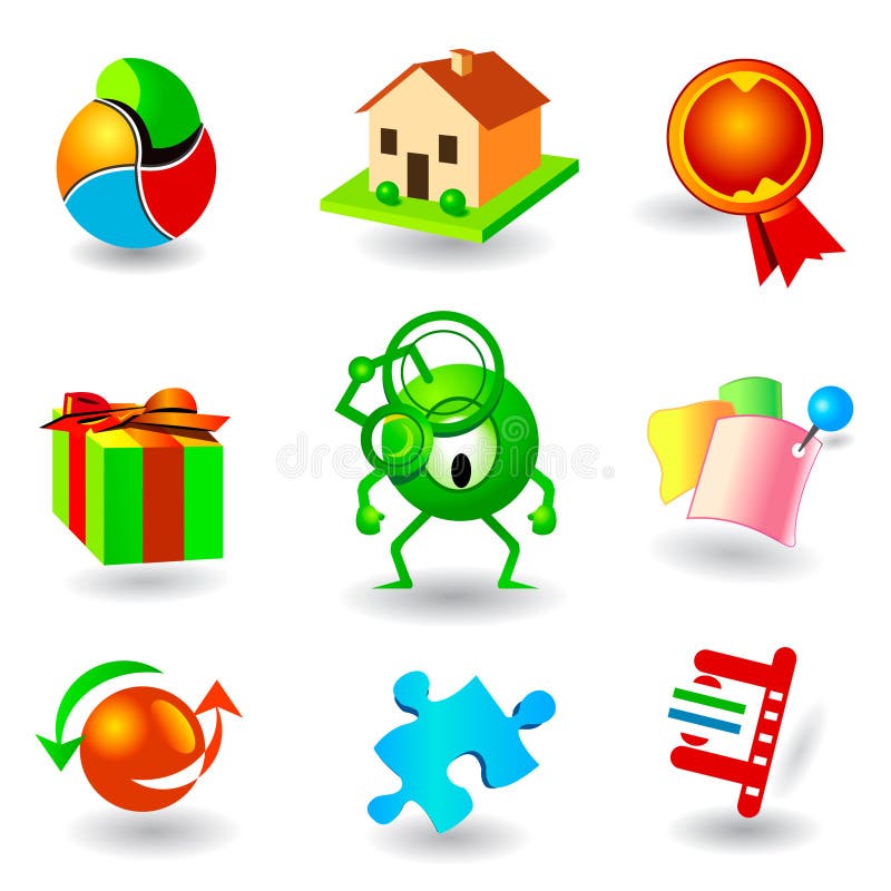 Vector pictogrammen vector illustratie. Illustration of memorandum ...