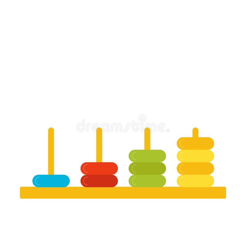 Vector Picture of Counting Frame Isolated on White Background. Stock ...