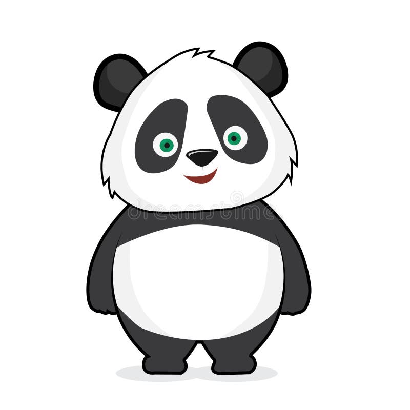 Vector Picture of Panda on a White Background Stock Illustration ...