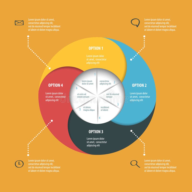 Vector pie chart stock vector. Illustration of presentation - 58702075