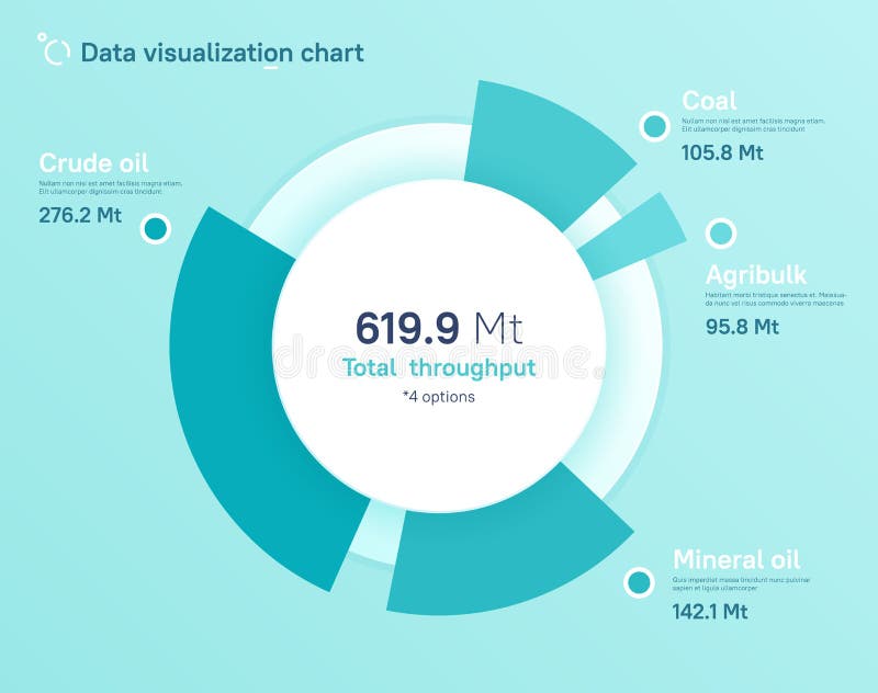 Vector Pie Chart Design, Modern Template for Creating Infographics ...