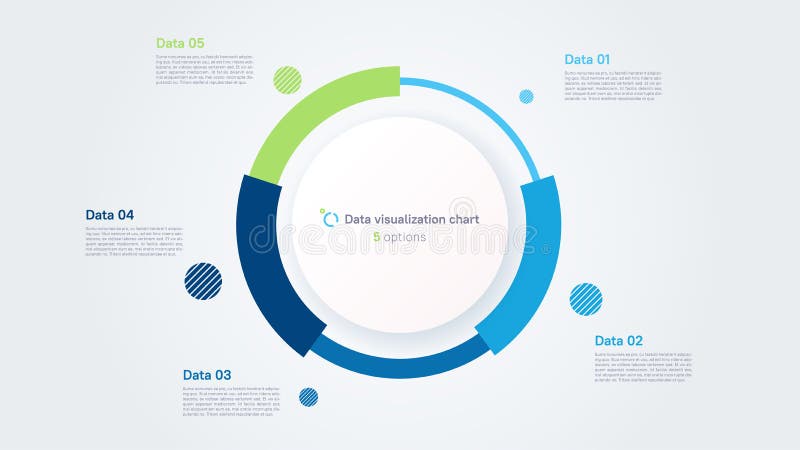 Vector Pie Chart Infographic Template in the Form of Pie Chart Divided ...