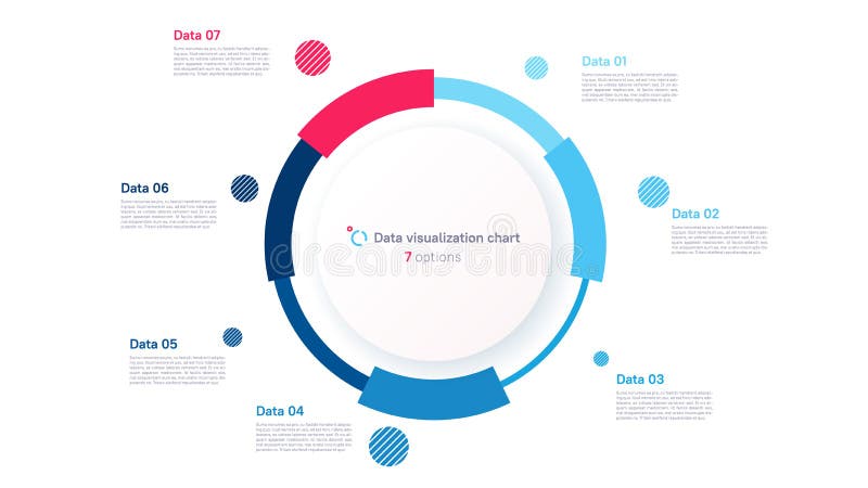 Vector Pie Chart Infographic Template in the Form of Pie Chart Divided ...