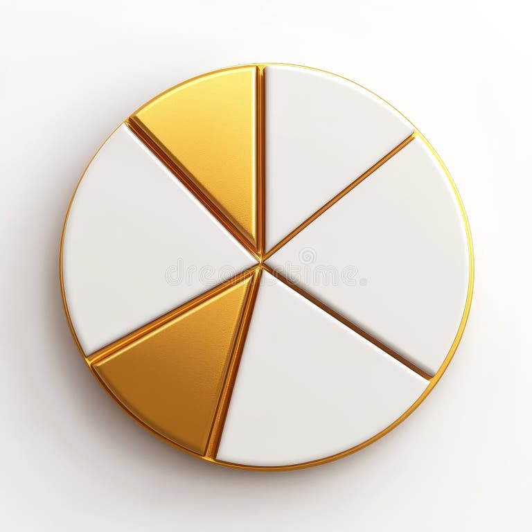 Vector Pie Chart. Infographics Element. 3d Pie Graph Stock Illustration - Illustration of orange ...