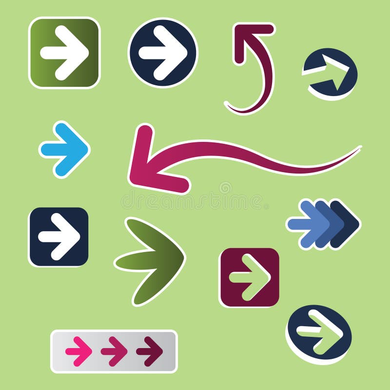 Vector pijlen vector illustratie. Illustration of informatie - 20485098