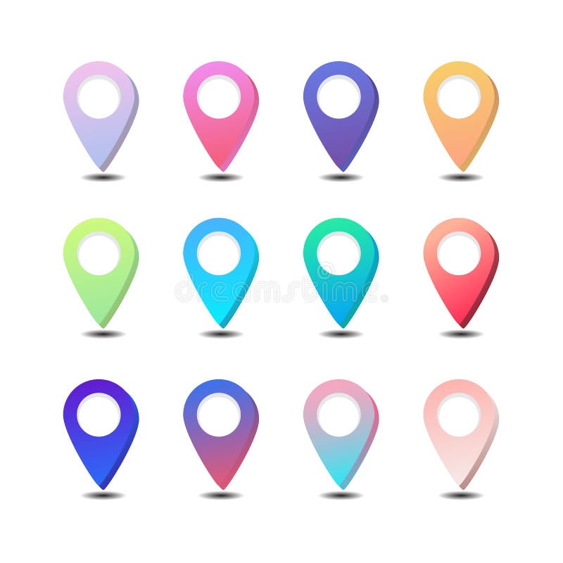 Google Location Pin Stock Illustrations – 617 Google Location Pin Stock ...