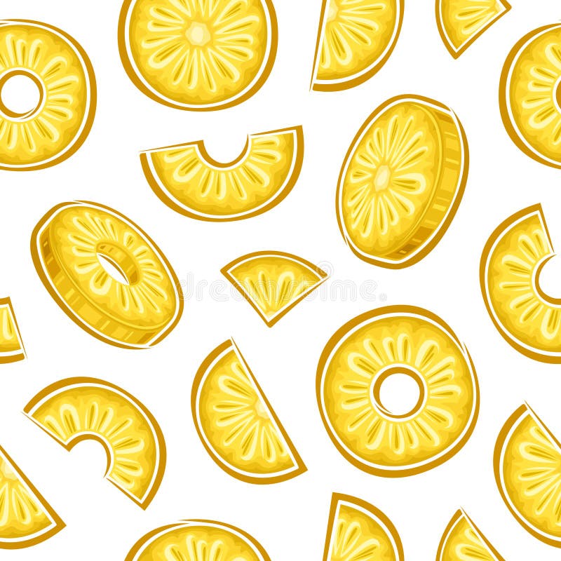 Sliced Pineapples Stock Illustrations – 258 Sliced Pineapples Stock ...