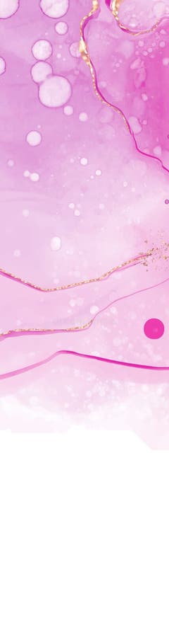 Vector Pink Coral Banner. Hand Drawn Abstract Paint Brush Stroke Stock ...