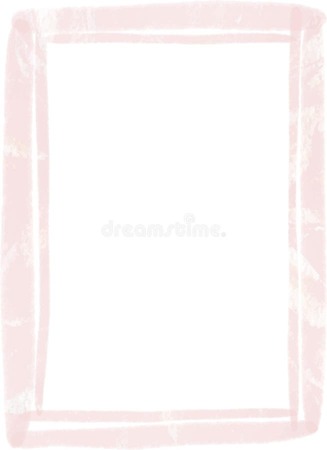 Vector Pink Pastel Frames with Copyspace, Rectangle Frame, White ...