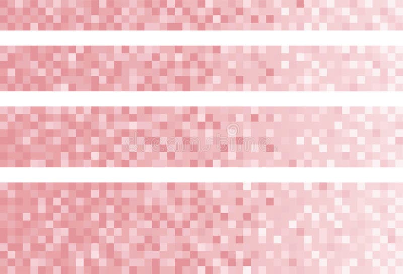 Vector Pink Pixel Texture Background Illustration Set Isolated on a ...
