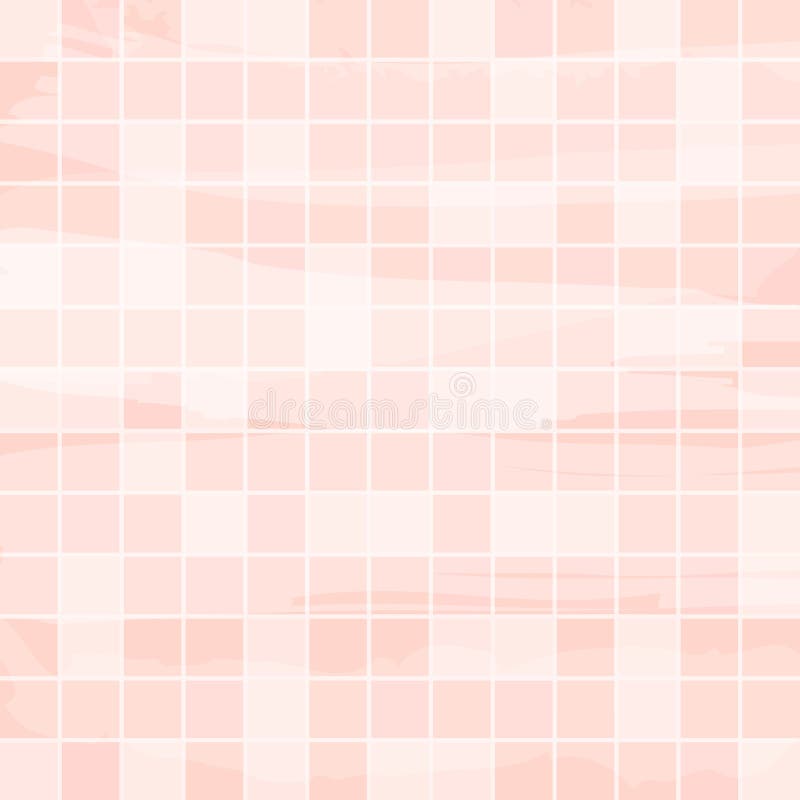 Vector Pink Tile Background. Ceramic Mosaic Abstract Illustration Stock ...