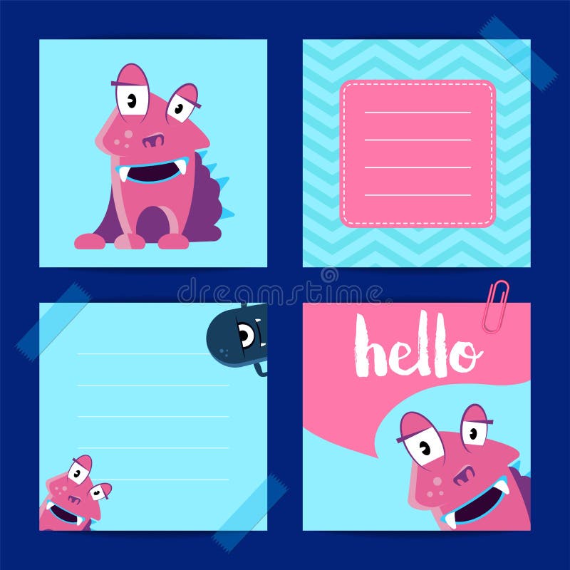 Cute Square Avatars with Wild Animals Stock Vector - Illustration of ...