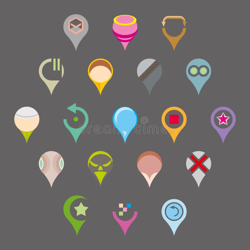 Vector pinpoint icon stock vector. Illustration of pinpoint - 74791471