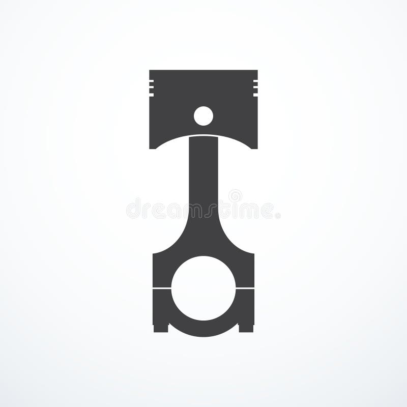 Vector piston icon stock vector. Illustration of isolated - 102350753