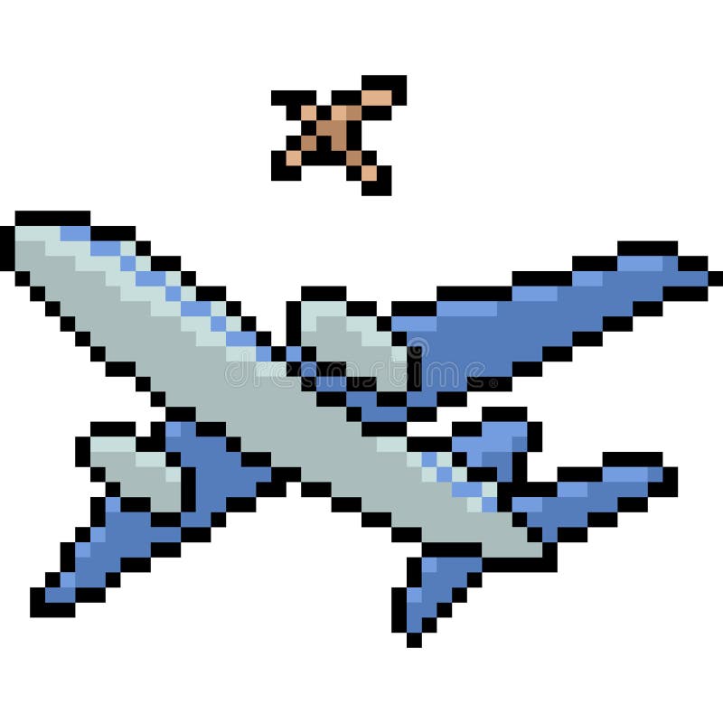 Pixel Art Airplane Stock Illustrations – 528 Pixel Art Airplane Stock ...
