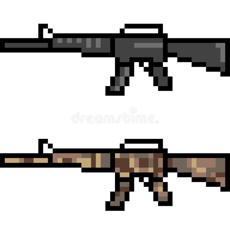Rifle Pixel Art Stock Illustrations – 109 Rifle Pixel Art Stock ...