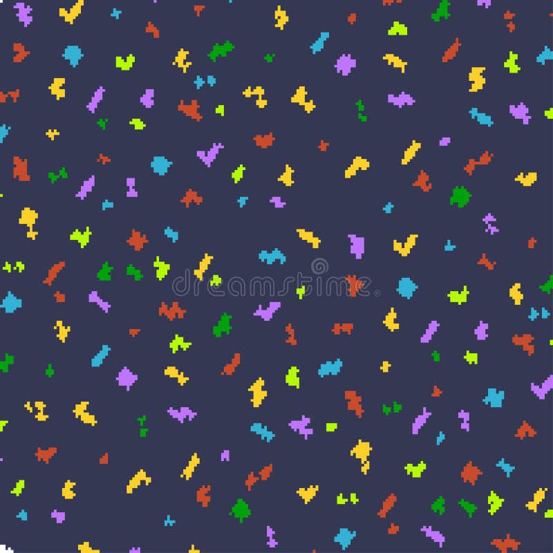 Vector Pixel Art Background. Color Pixel Background. Stock Vector ...