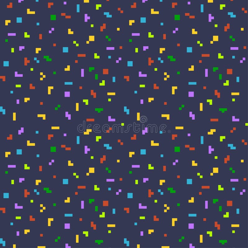 Vector Pixel Art Background. Color Pixel Background. Stock Vector ...