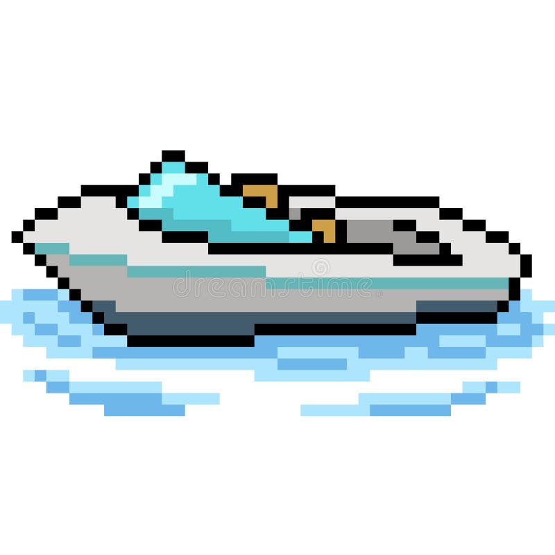 Pixel Art Boat Sea Stock Illustrations – 250 Pixel Art Boat Sea Stock ...