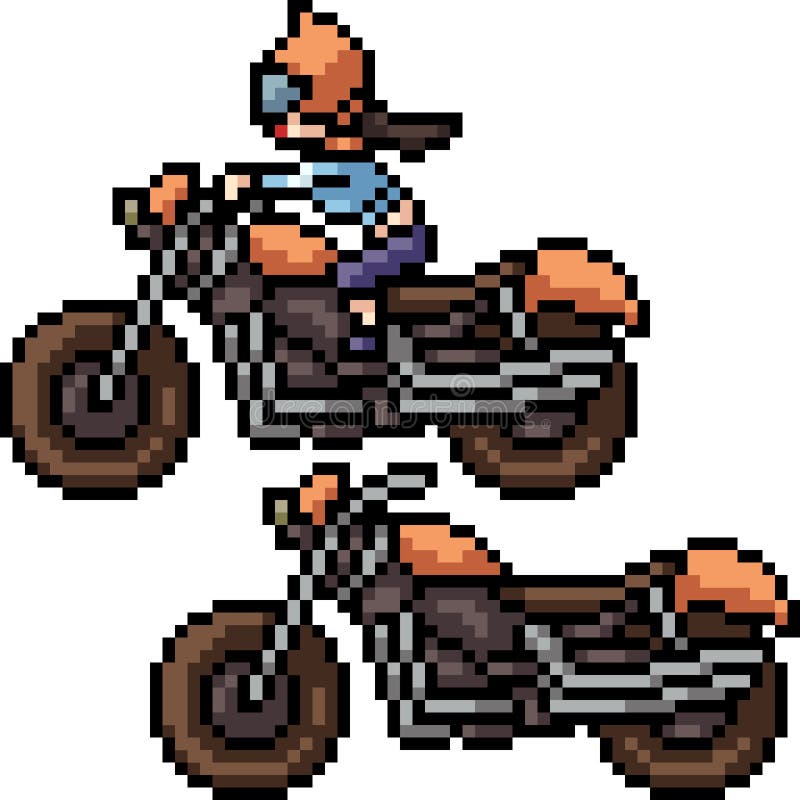 Bike Pixel Logo Icon Design Stock Vector - Illustration of professional ...