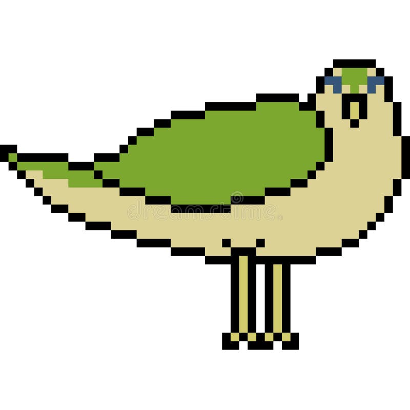 Vector pixel art bird stock vector. Illustration of cartoon - 103769682