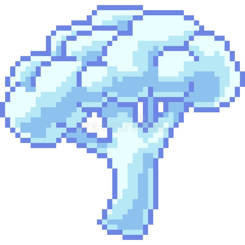 Broccoli Pixel Art. Vegetable 8 Bit Stock Vector - Illustration of ...