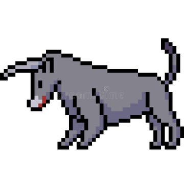 Pixel Art Bull Stock Illustrations – 575 Pixel Art Bull Stock ...