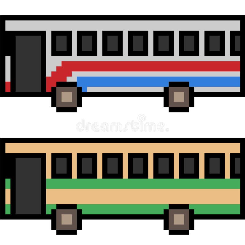Pixel Bus Stock Illustrations – 1,032 Pixel Bus Stock Illustrations ...