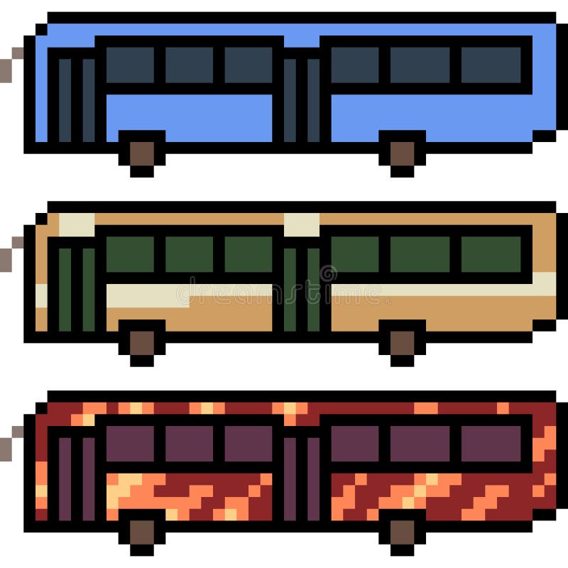 Pixel Art Icon Bus Stock Illustrations – 365 Pixel Art Icon Bus Stock ...
