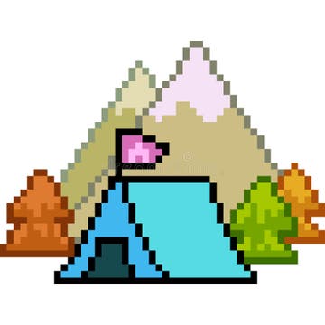 Pixel Art Camp Stock Illustrations – 327 Pixel Art Camp Stock ...