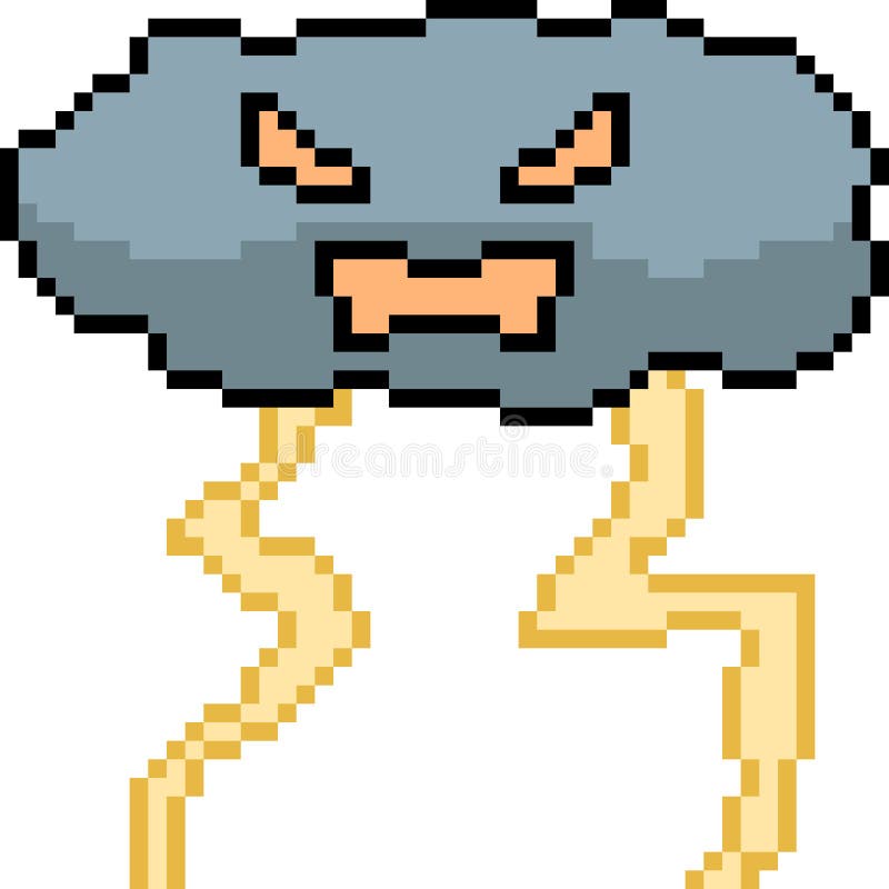 Pixel art angry old stump stock vector. Illustration of isolated ...