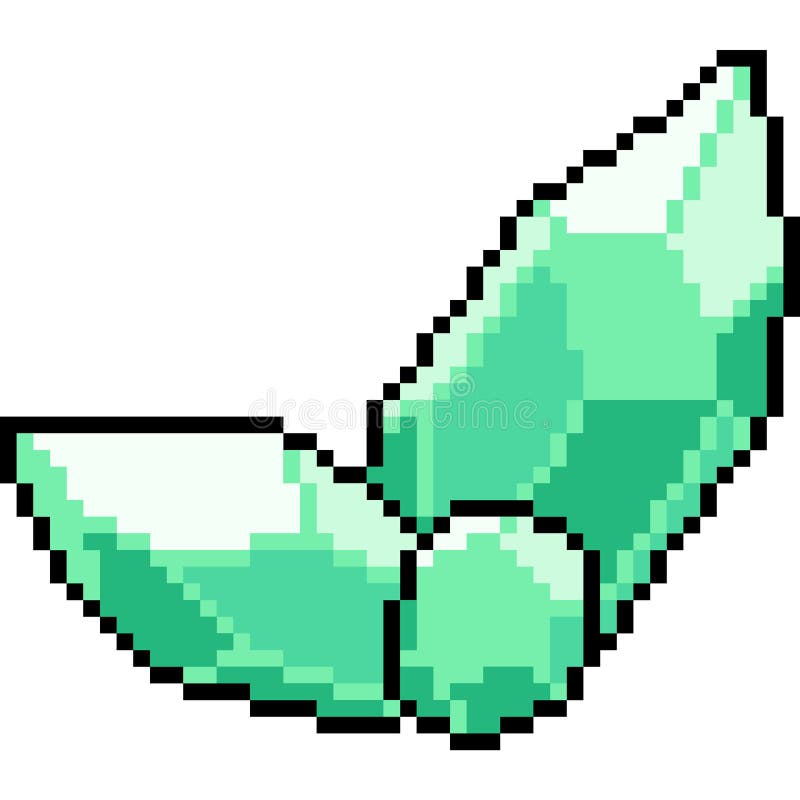 Vector pixel art crystal stock vector. Illustration of gems - 137484835