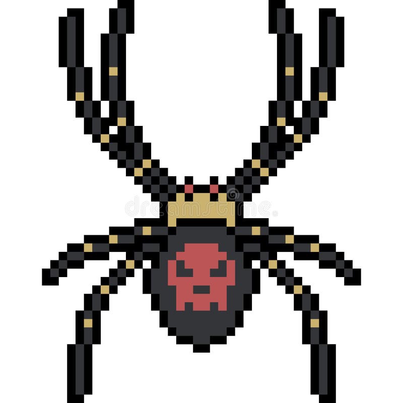 Pixel Spider Stock Illustrations – 522 Pixel Spider Stock Illustrations ...