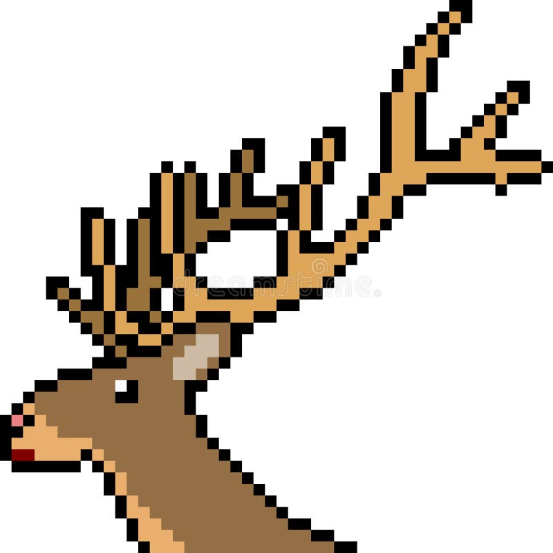 Deer Pixel Art Stock Illustrations – 247 Deer Pixel Art Stock ...
