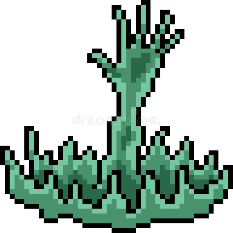 Vector Pixel Art Devil Hand Stock Vector - Illustration of isolated ...
