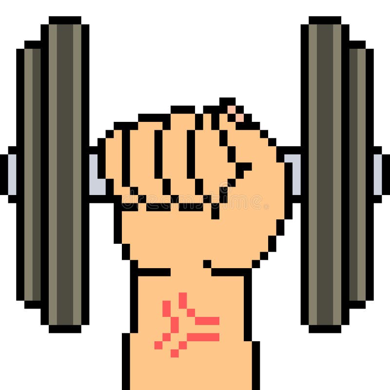 The Man Lifts The Dumbbell, Shakes Arm Muscles, Biceps, Triceps ...