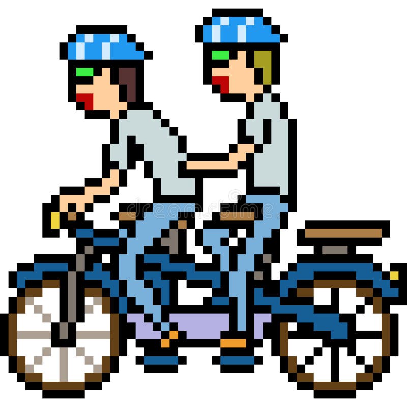 Pixel Art Bicycle Stock Illustrations – 254 Pixel Art Bicycle Stock ...