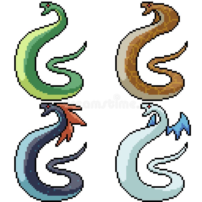 Snake Pixel Stock Illustrations – 398 Snake Pixel Stock Illustrations ...
