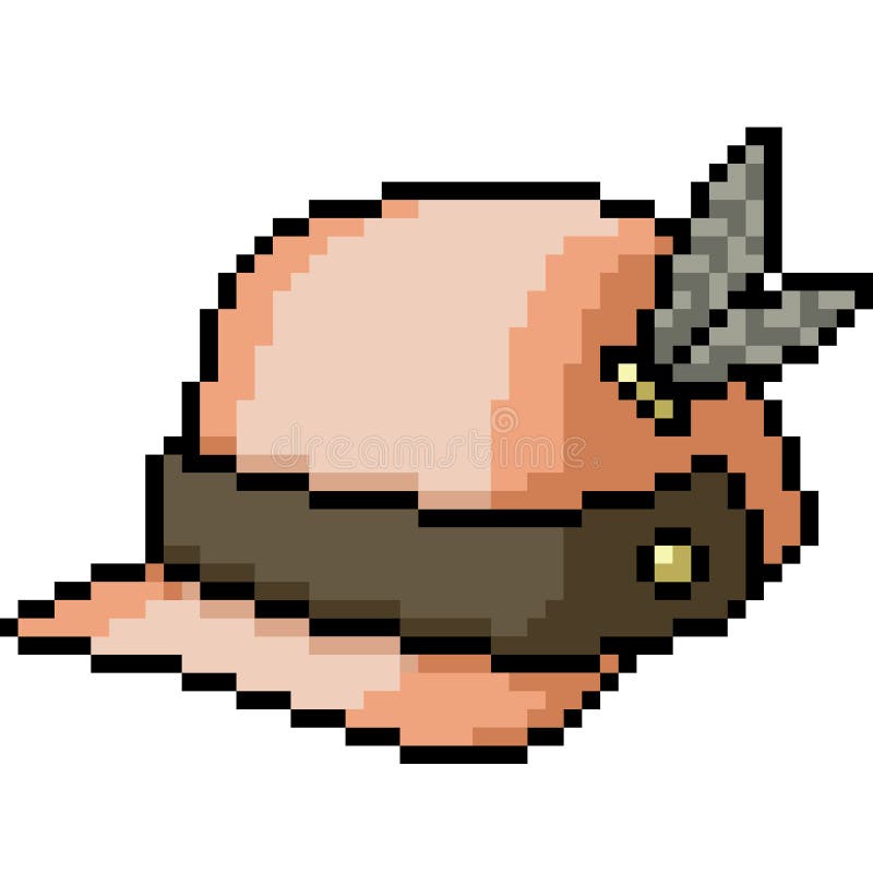 Vector Pixel Art Fashion Cap Stock Vector - Illustration of pixel, wear ...