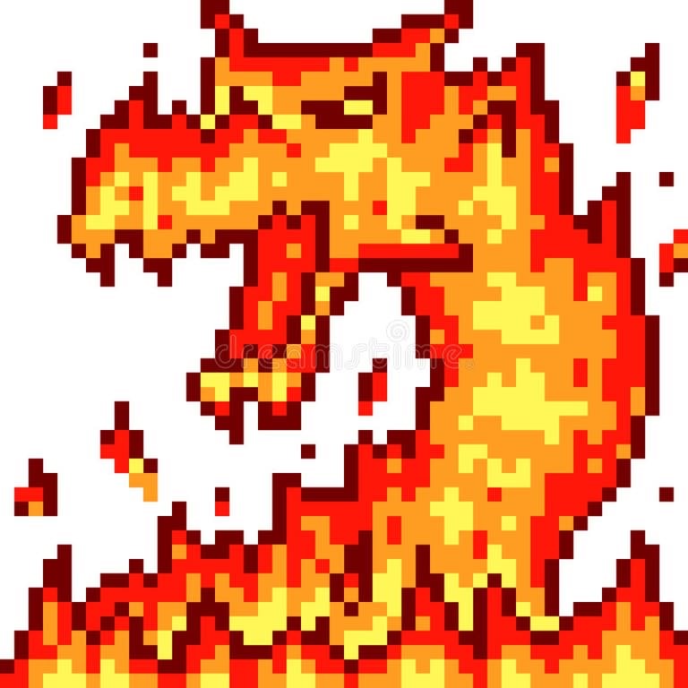 Fire Pixel Stock Illustrations – 6,431 Fire Pixel Stock Illustrations ...